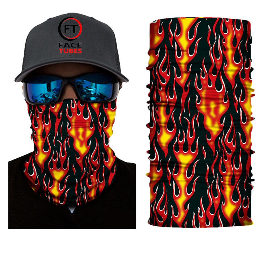 Fire Face Tubes Australia Face Shield Mask Fishing Headwear - Etsy ...