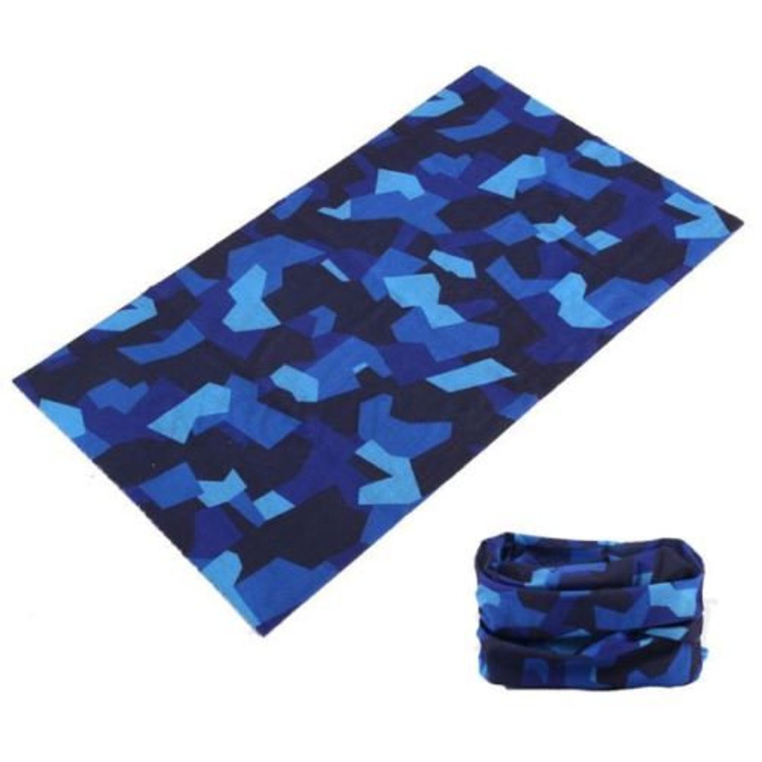 Blue Blocks Face Mask Face Tubes Face Shields Fishing Headwear Neck ...