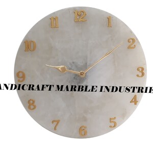 White Quartz Wall Clock Quartz Wall Clock Round Wall Clock - Etsy