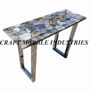 Natural Agate Console Table Natural Agate Dining Table - Etsy