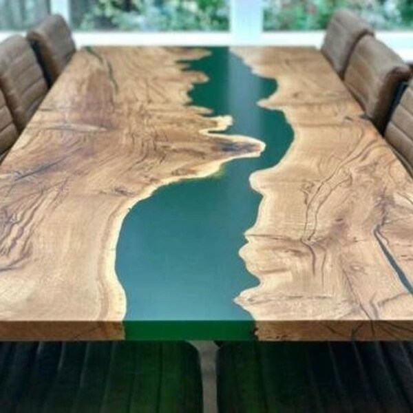Resin Coffee Table Green - Etsy