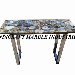 Natural Agate Console Table Natural Agate Dining Table - Etsy