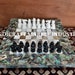 Abalone Chess Board, Marble Chess Board With Marble Chess Pieces ...