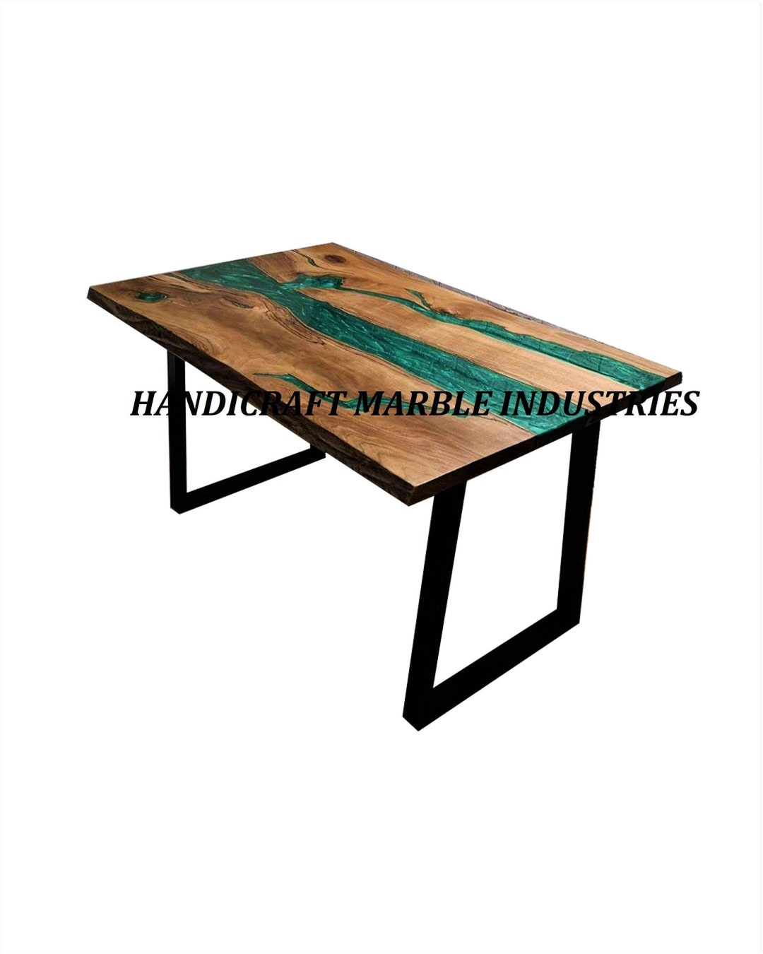 Epoxy Tisch, Live Edge Holztisch, Epoxidharz Flusstisch, Naturholz ...