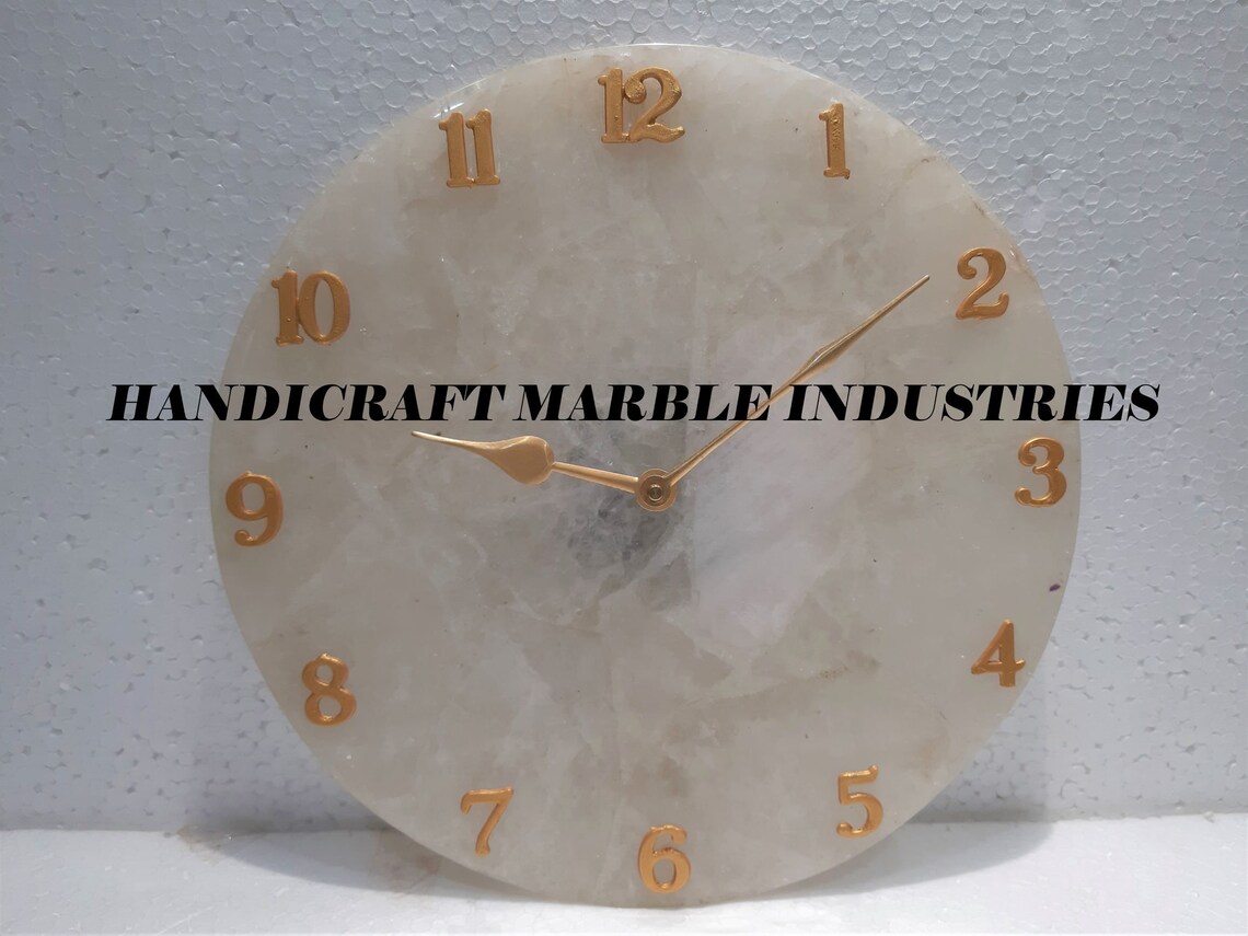 White Quartz Wall Clock Quartz Wall Clock Round Wall Clock | Etsy