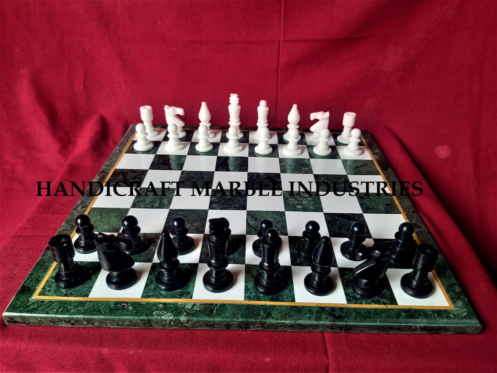 Marble Chess Board With Marble Chess Pieces Stone Chess Set - Etsy