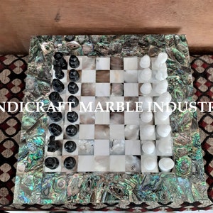 Abalone Chess Board, Marble Chess Board With Marble Chess Pieces ...