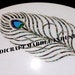 White Marble Round Coffee Table Peacock Design Marble Inlay - Etsy