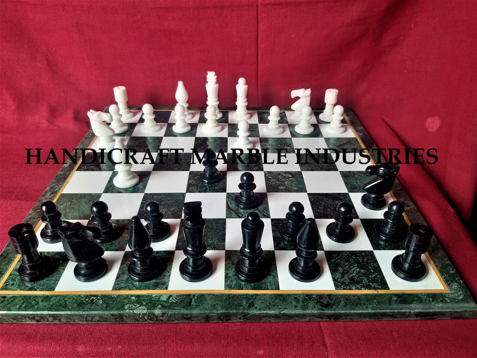 Marble Chess Board With Marble Chess Pieces Stone Chess Set - Etsy