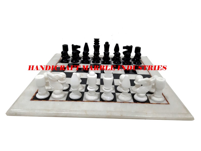 12 X 12 Inch Marble Chess Board Chess Board for Christmas | Etsy