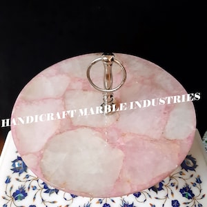 Rose Quartz Cake Stand Rose Quartz Gemstone Cake Stand - Etsy