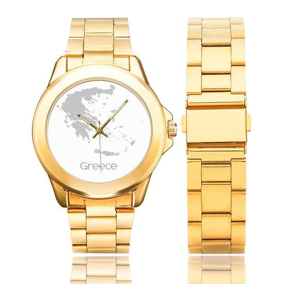 Men's Map of Greece Watch - Etsy
