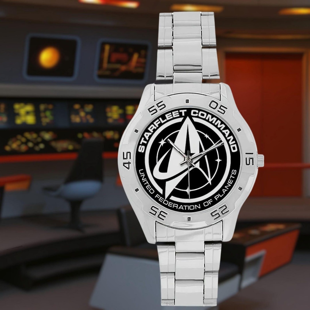 Star Trek Starfleet Command Watch: Stainless Steel Sci-fi Timepiece - Etsy