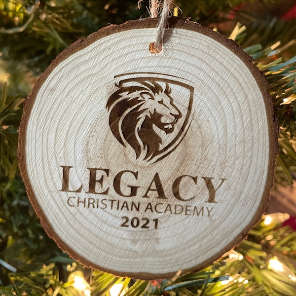 Laser Engraved With Logo Christmas Ornaments - Etsy