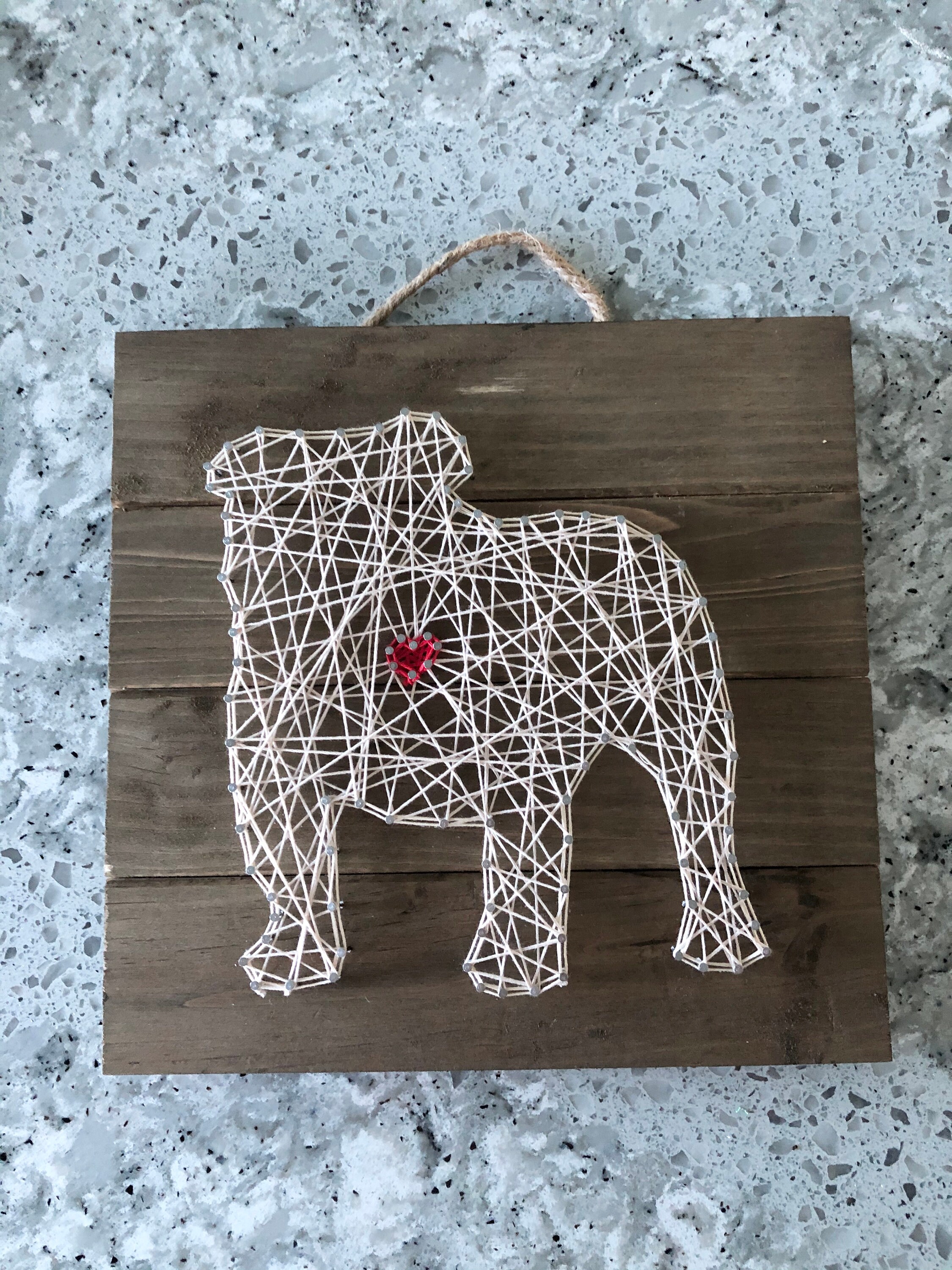 English Bulldog String Art - Etsy