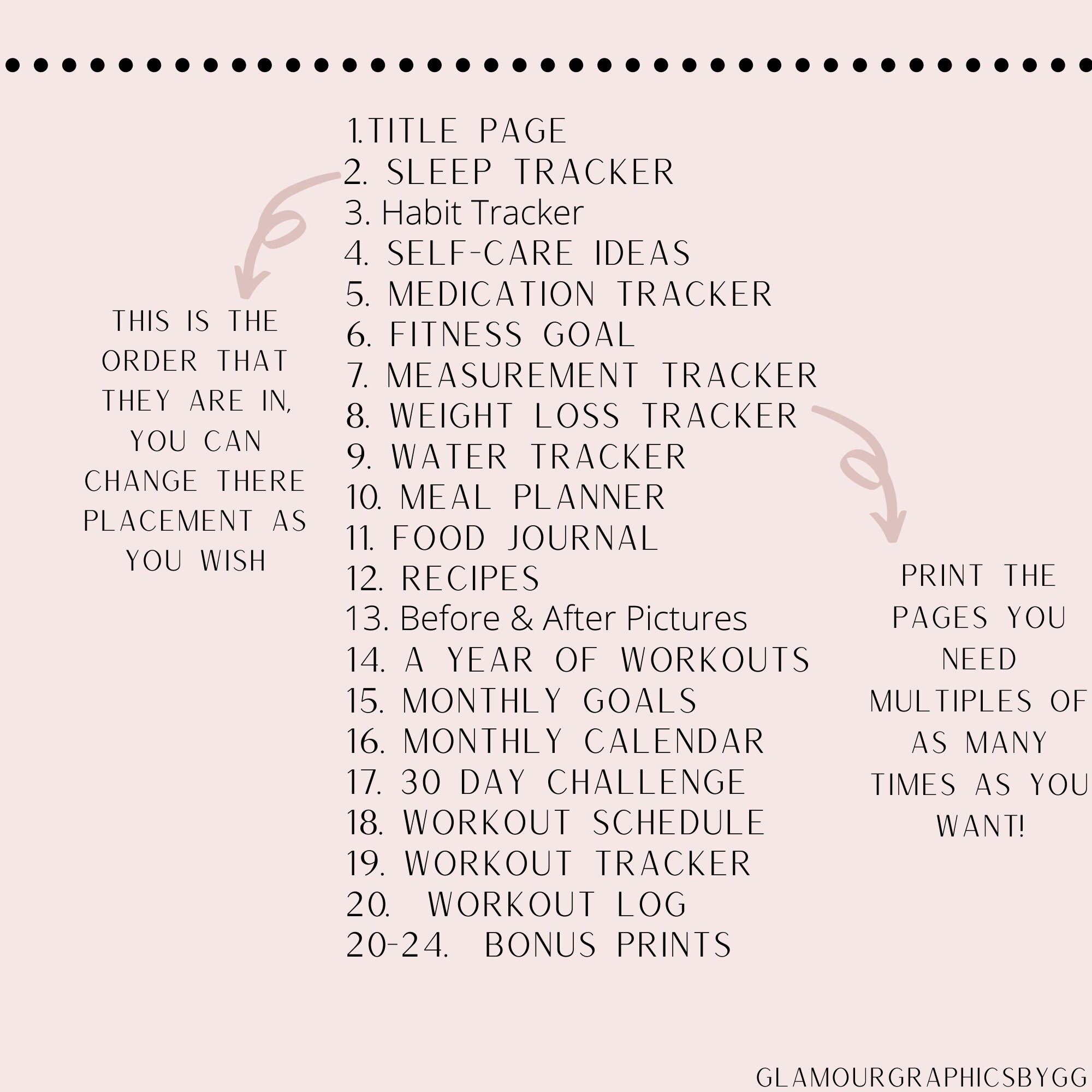 The Ultimate Fitness & Health Bundle Fitness Planners Workout Trackers ...