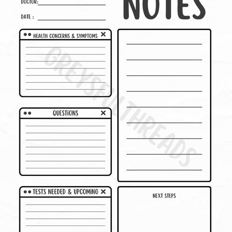 Medical Advocate Template - Etsy