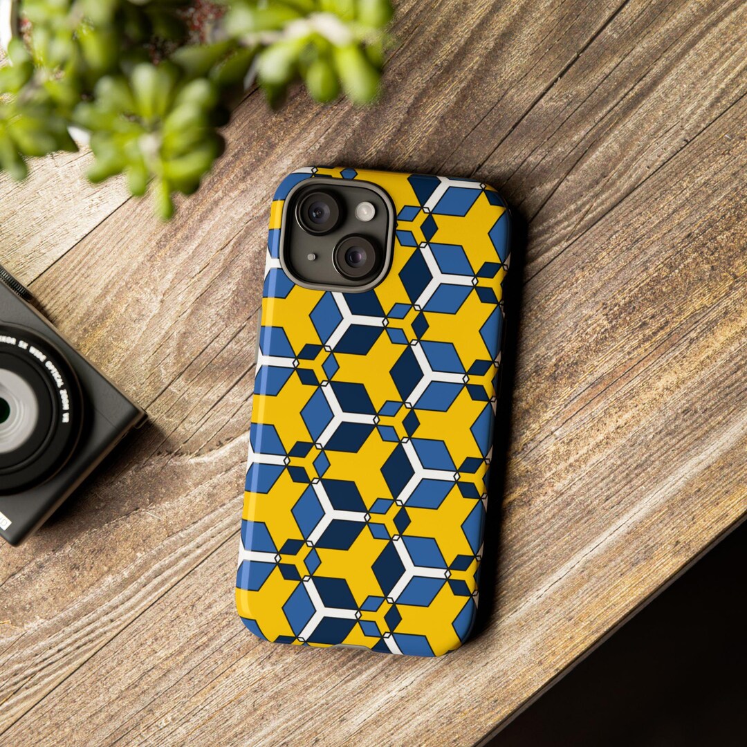 Maze and Blue Abstract Phone Case - Etsy