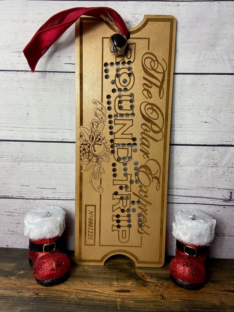 Giant Polar Express Train Ticket Sign Believe | Etsy