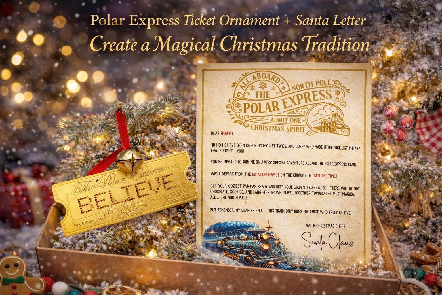 Polar Express Letter From Santa Personalized | Christmas Eve Box Letter ...