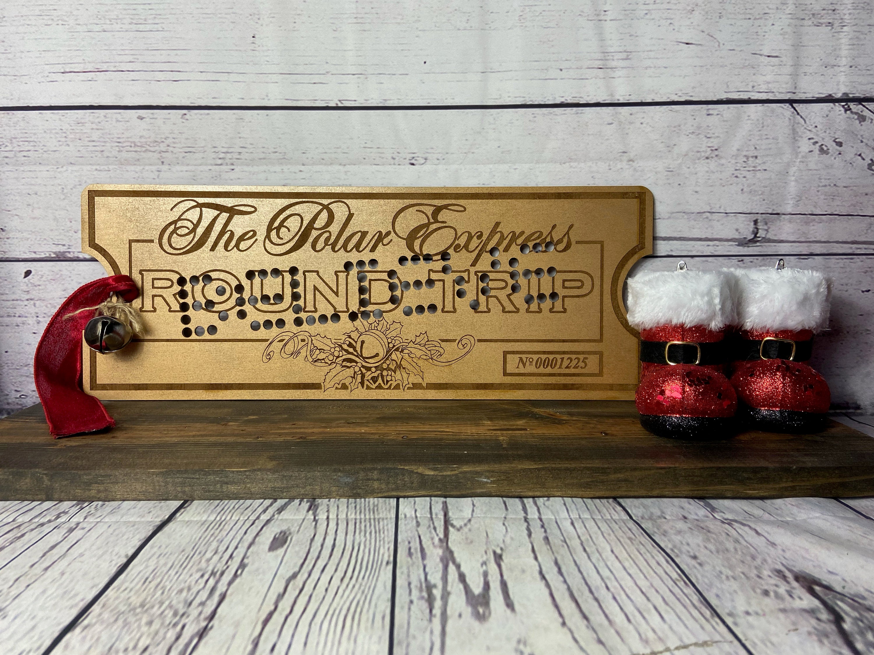 Giant Polar Express Train Ticket Sign Believe | Etsy