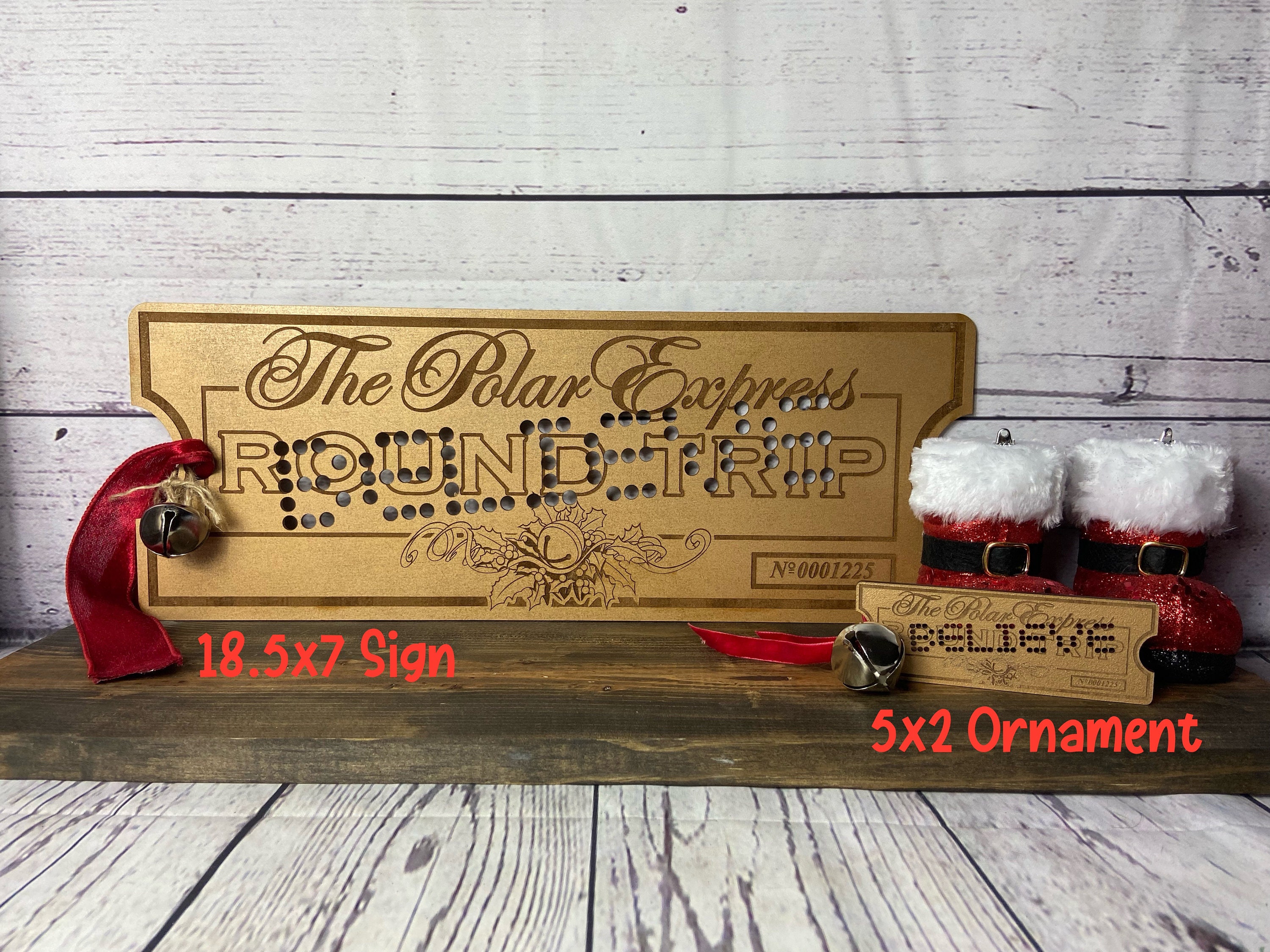 Giant Polar Express Train Ticket Sign Believe | Etsy