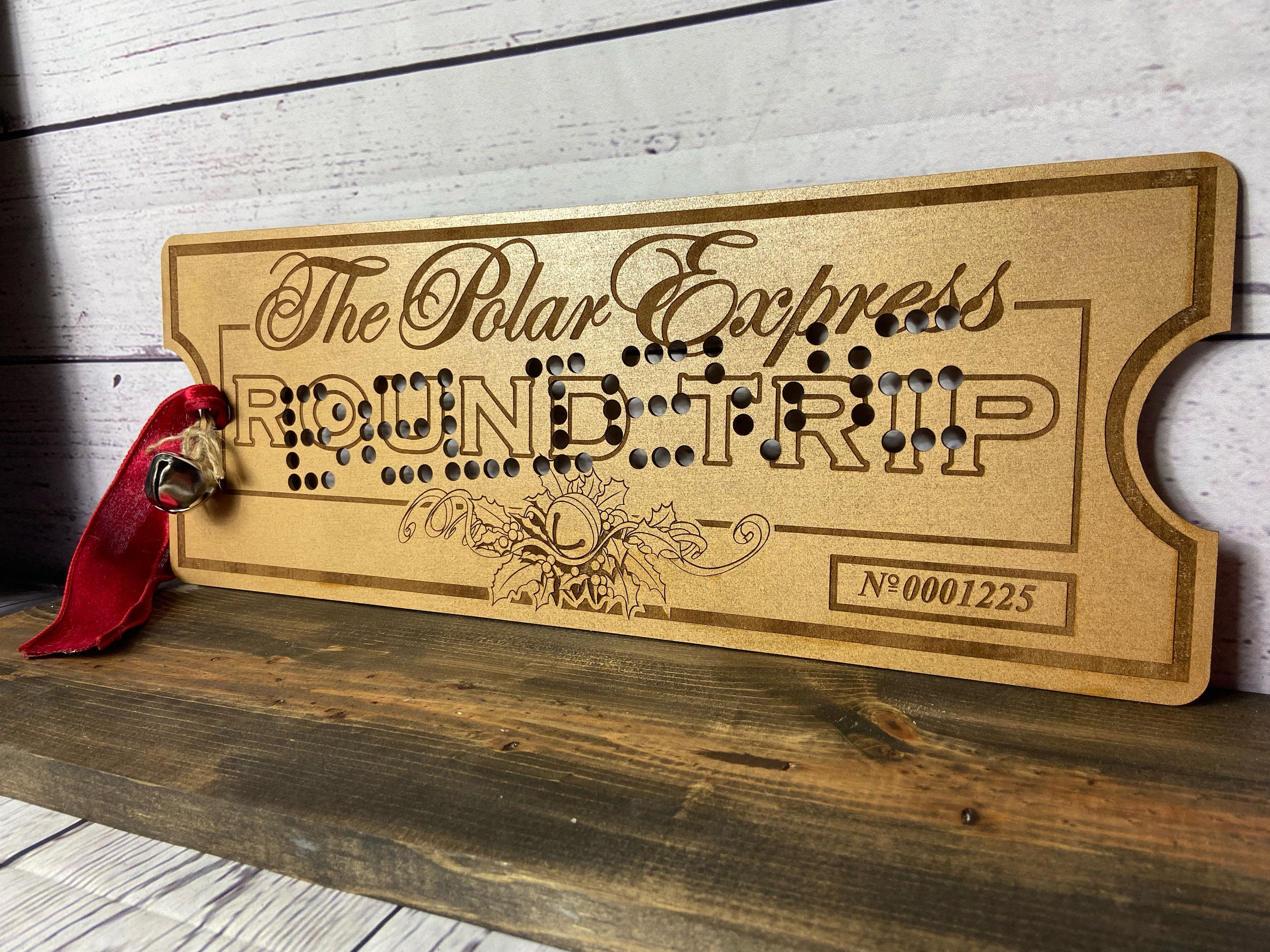 Giant Polar Express Train Ticket Sign Believe | Etsy