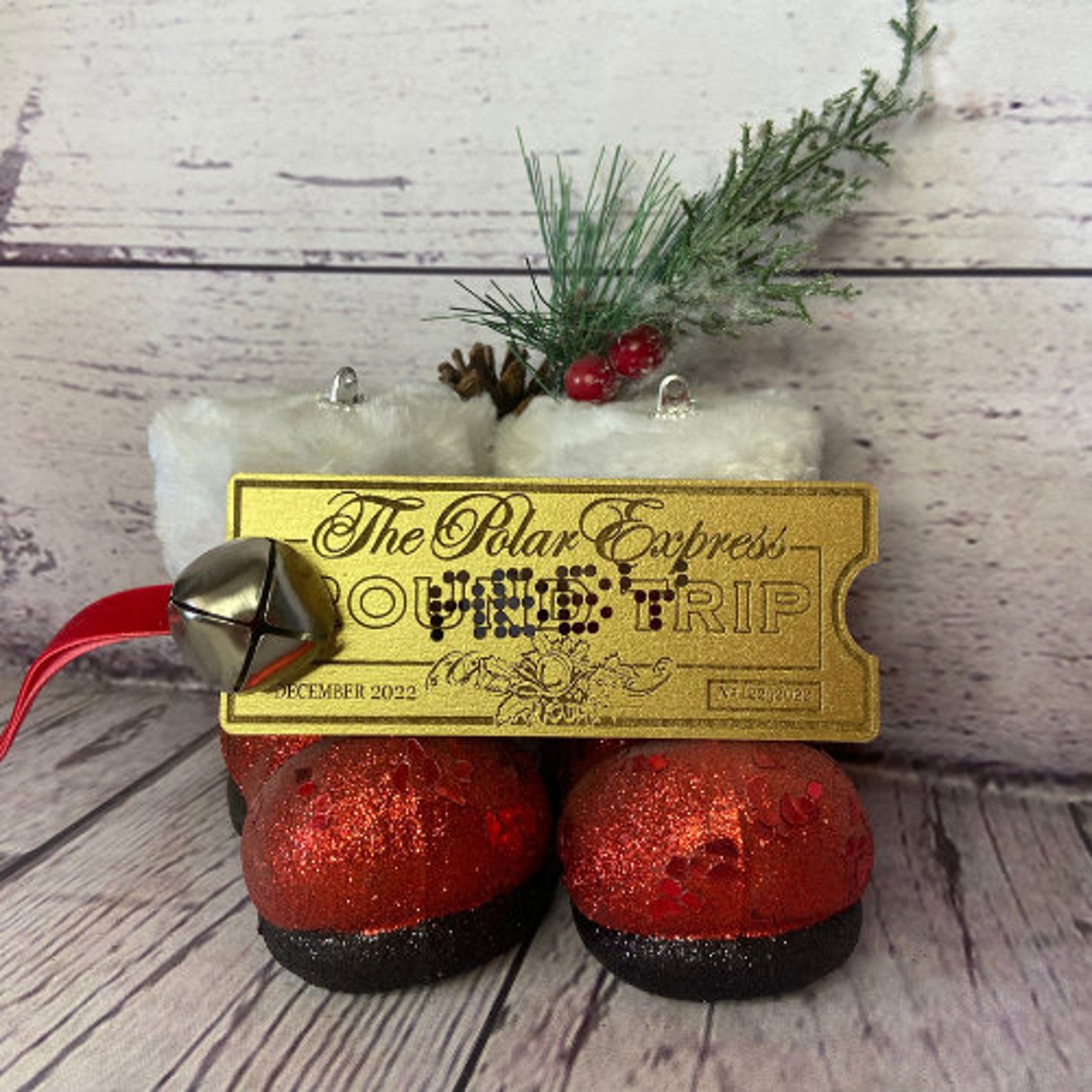 Personalized punched Polar Express Christmas - Etsy