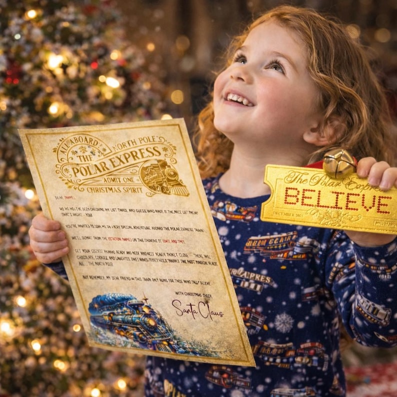 Polar Express Letter From Santa Personalized | Christmas Eve Box Letter ...