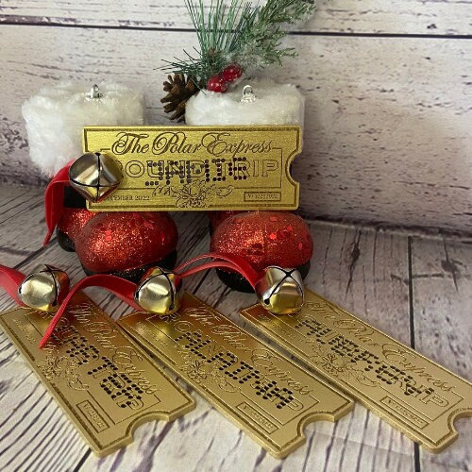 Personalized punched Polar Express Christmas - Etsy