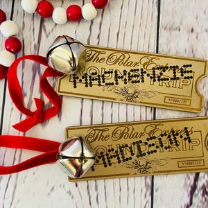 Personalized punched Polar Express Christmas - Etsy