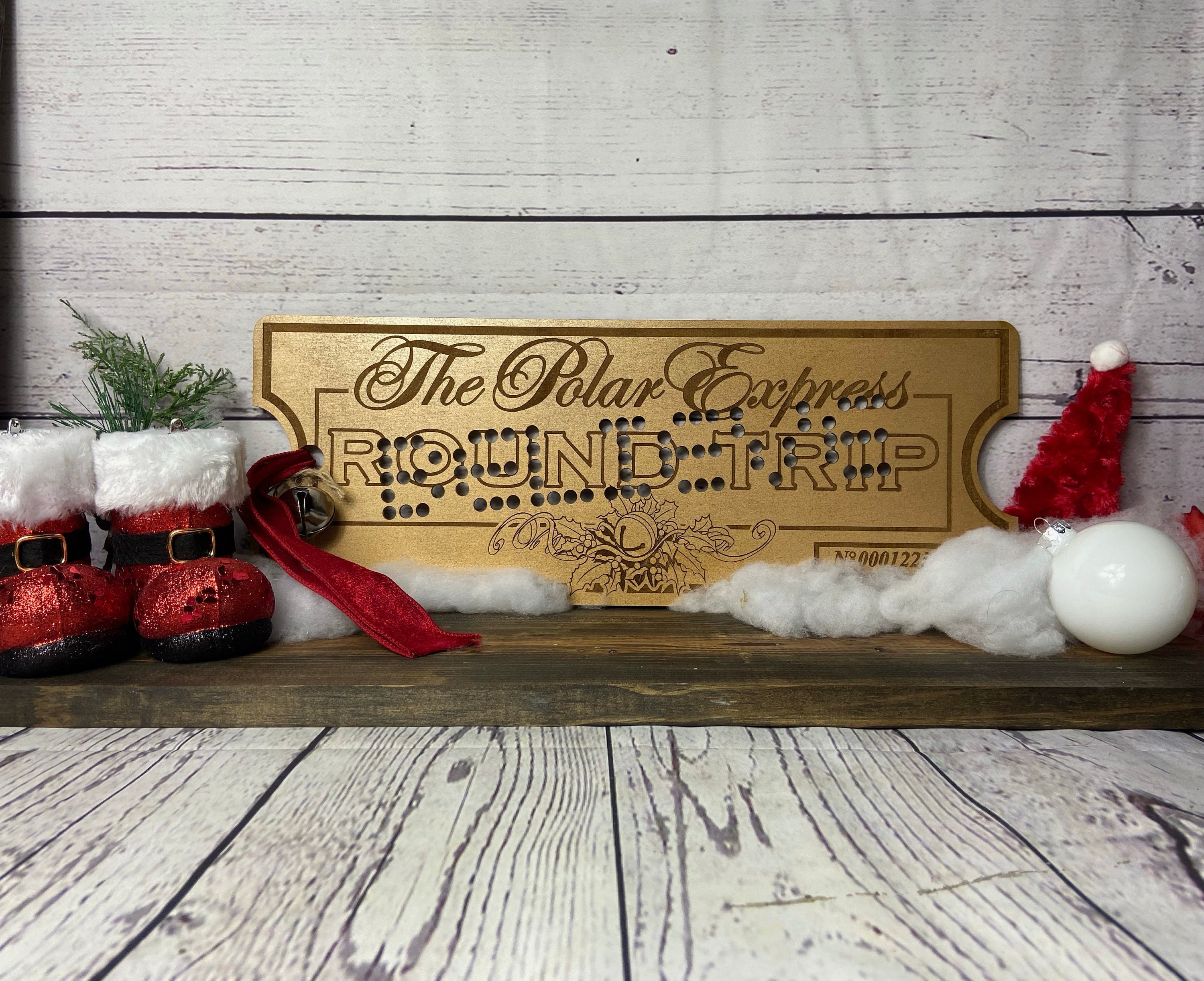 Giant Polar Express Train Ticket Sign Believe | Etsy