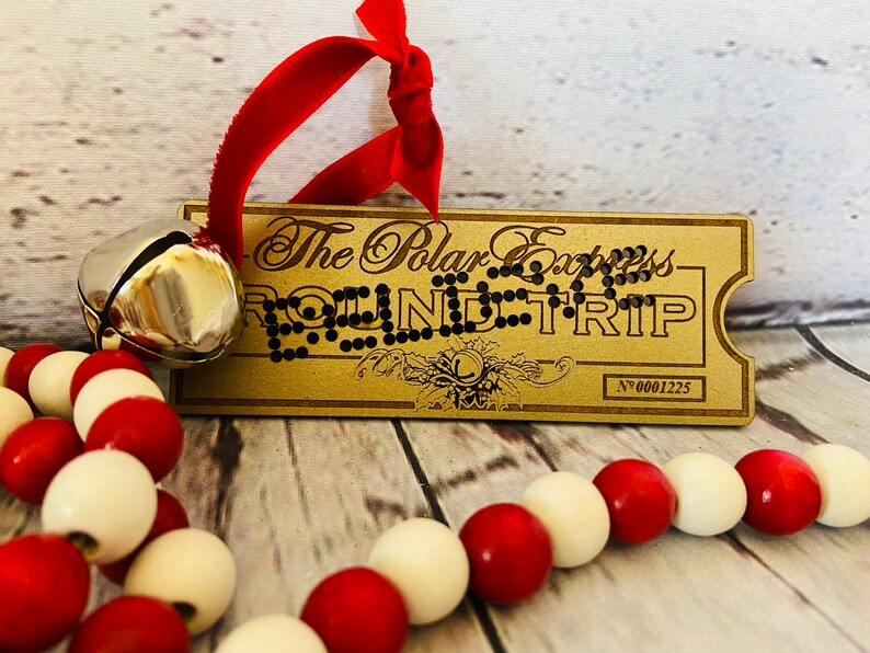 Personalized punched Polar Express Christmas - Etsy