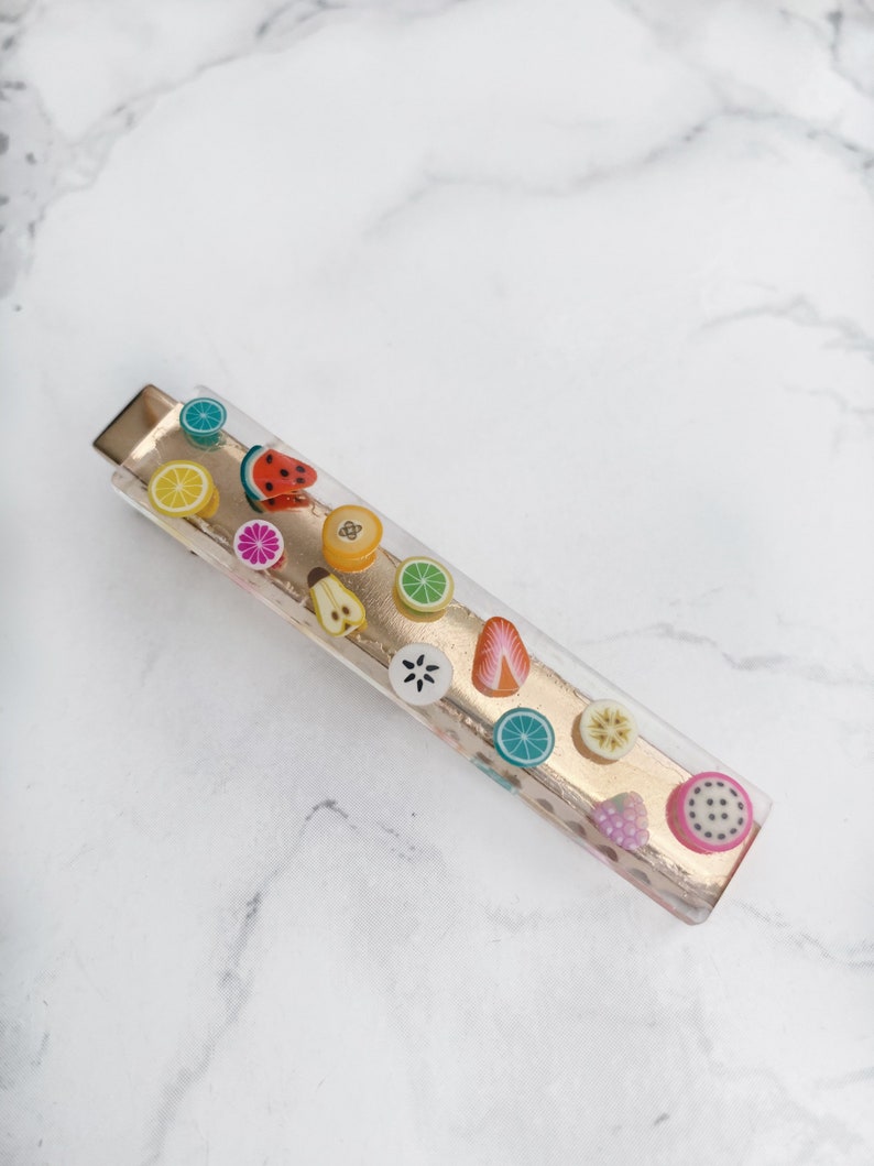 Custom Resin Hair Clips With Tiny Fruits Hair Accessories - Etsy