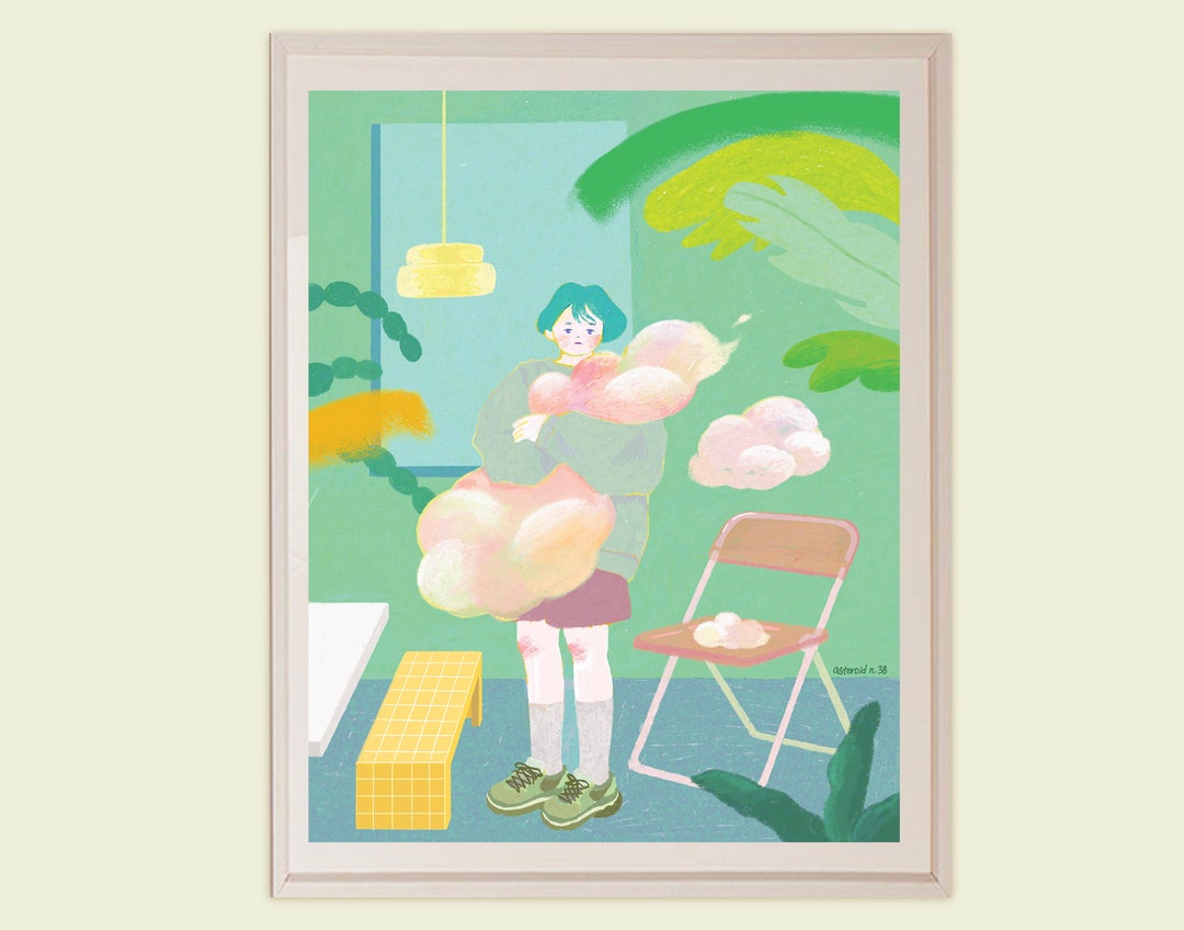 Dreamlike Poster/green Poster/printable Wall Art/nature/plants/sleep ...