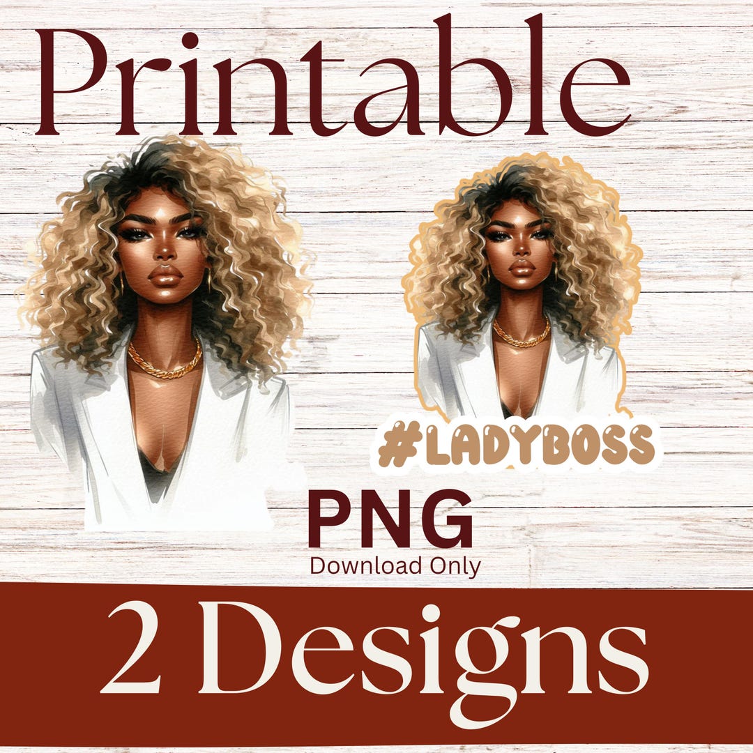 Black Girl Boss Printable African American Clip Art Black Art Business ...