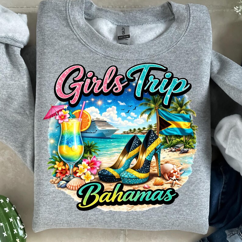Bahamas Girls Trip SVG PNG, Besties Tropical Vacation, Friends Cruise ...