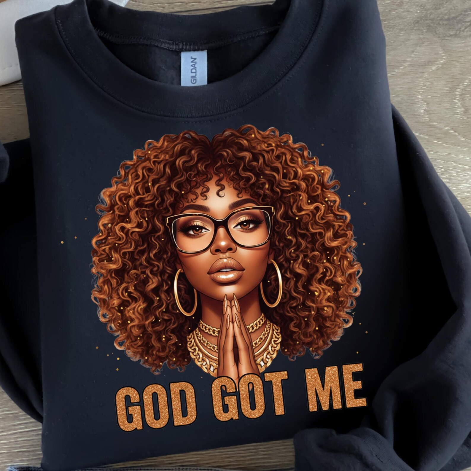 God Got Me Black Woman Faith SVG PNG, Christian Clip Art, African ...