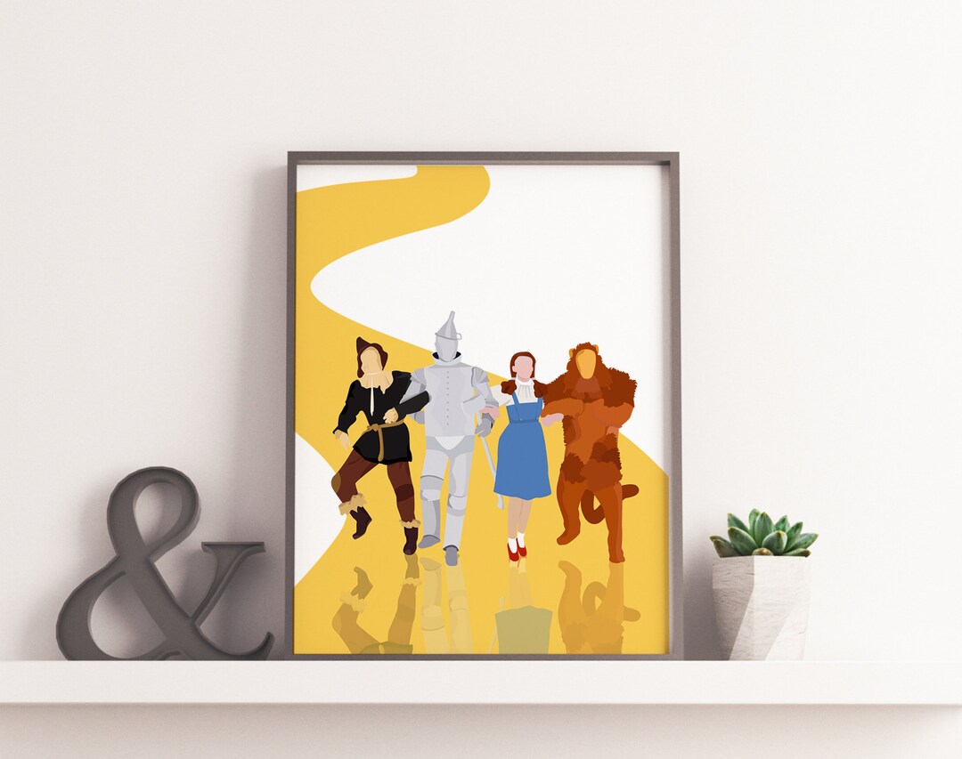 The Wizard of Oz Inspired Print Digital, Wizard of Oz Illustration ...