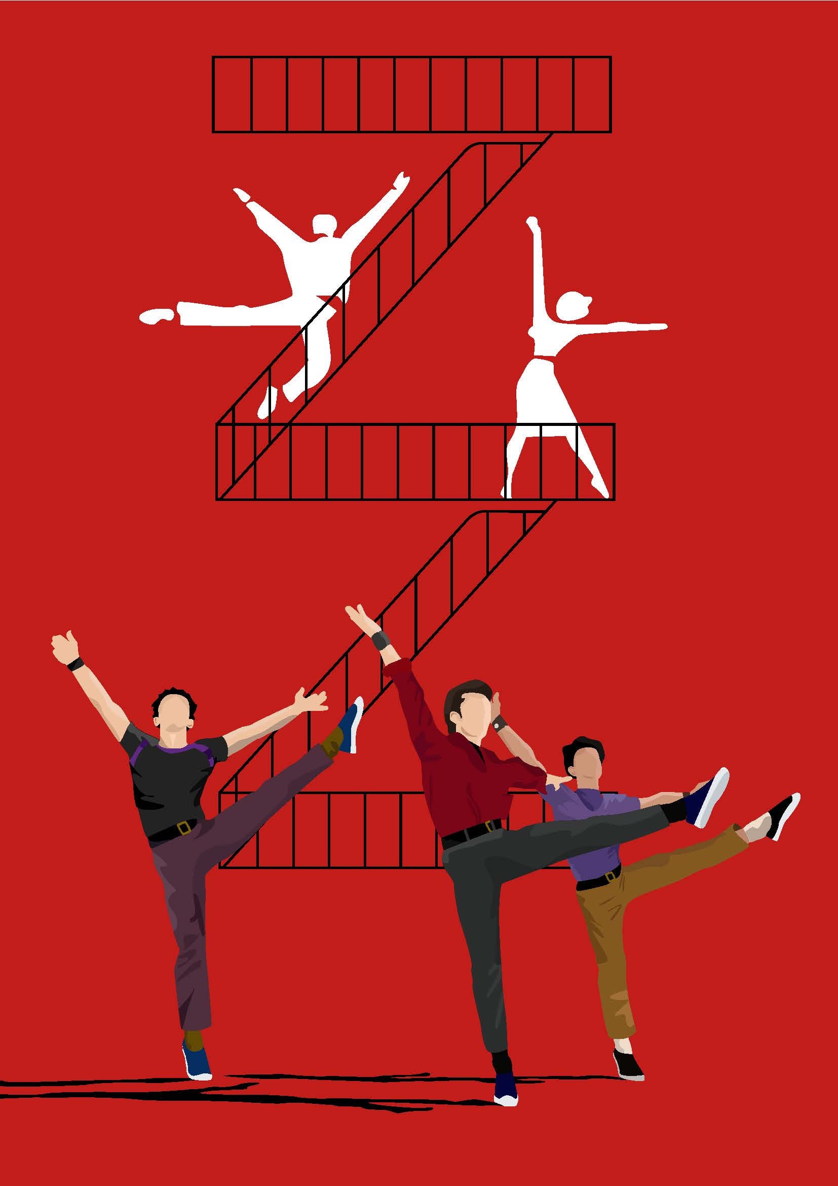 West Side Story Inspired Print Digital, West Side Story Illustration ...