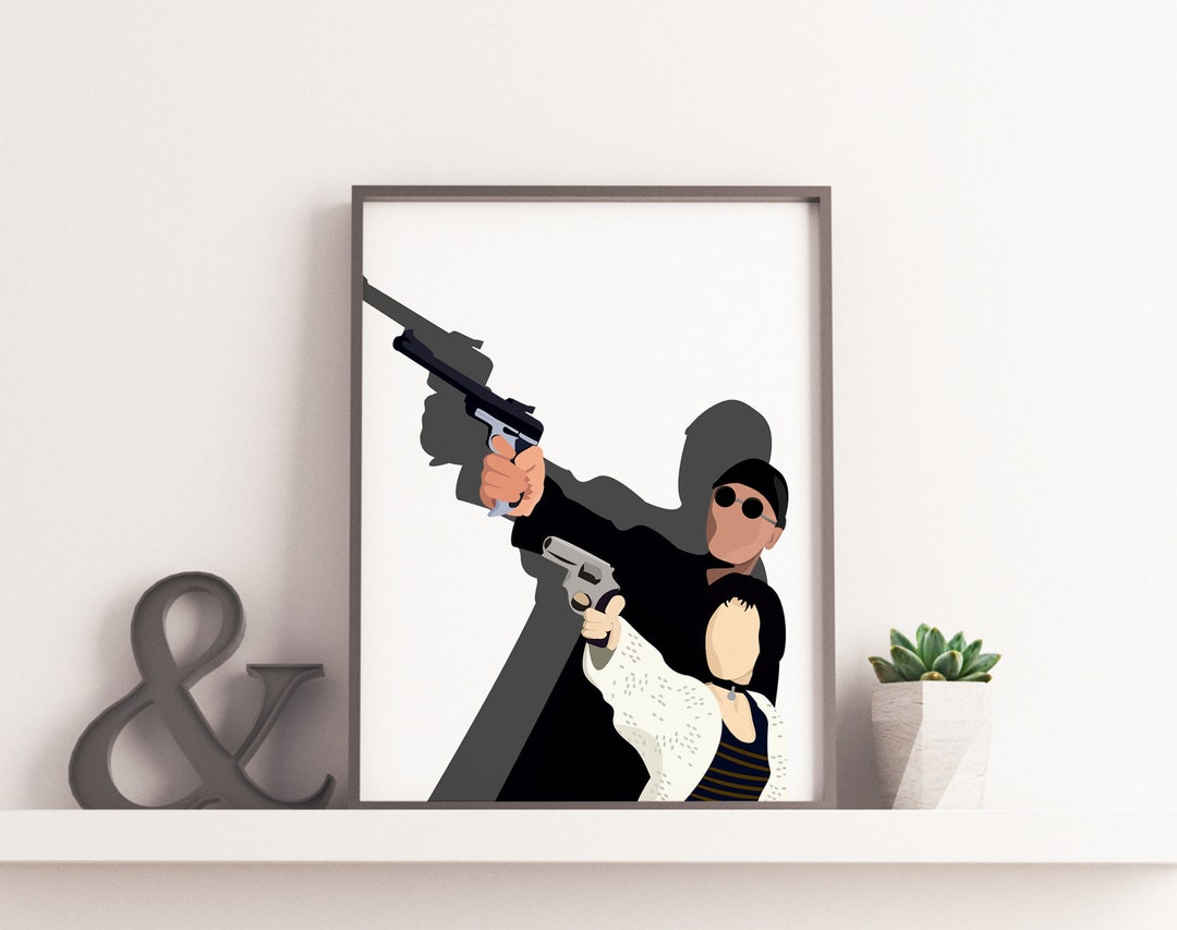 Leon Inspired Print Digital, Leon Illustration, Leon Poster, Leon Print ...