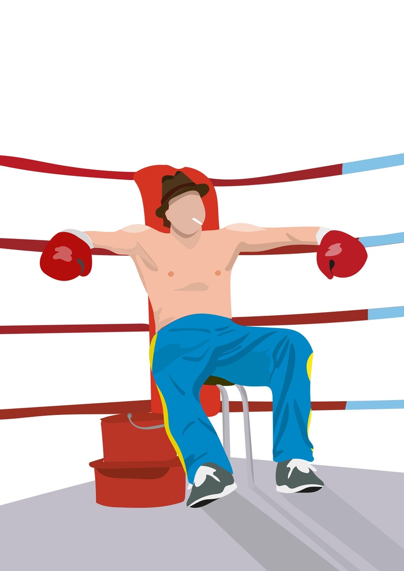 Snatch Inspired Illustration, Brad Pitt Illustration, Snatch Print ...