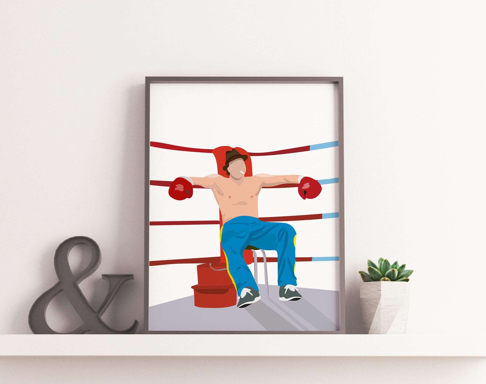 Snatch Inspired Illustration, Brad Pitt Illustration, Snatch Print ...