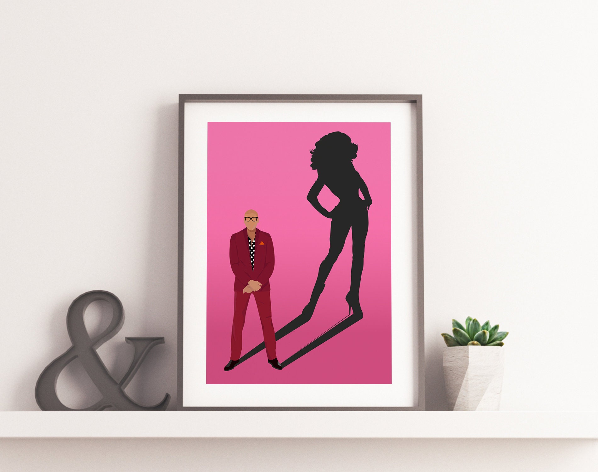 Rupaul Inspired Print Digital, Rupaul Illustration, Drag Queen ...