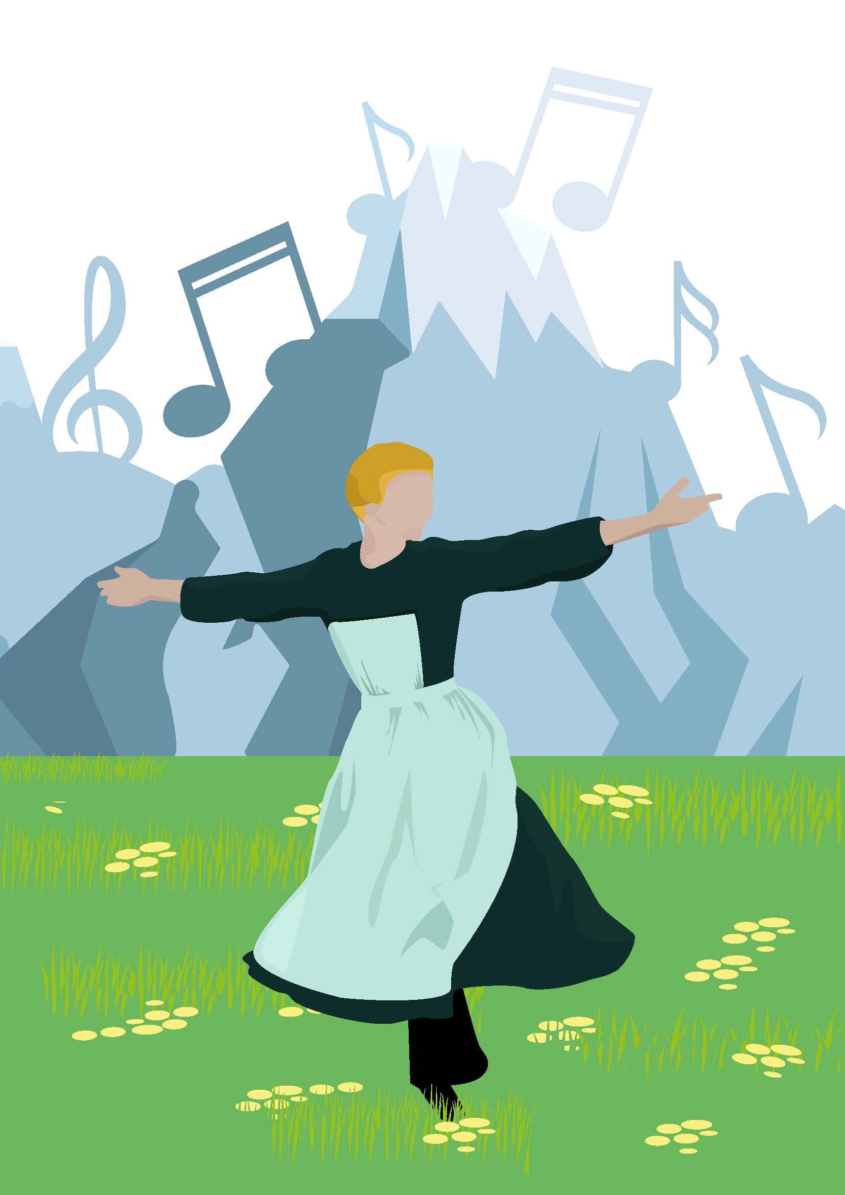 The Sound of Music Inspired Print Digital, the Sound of Music ...