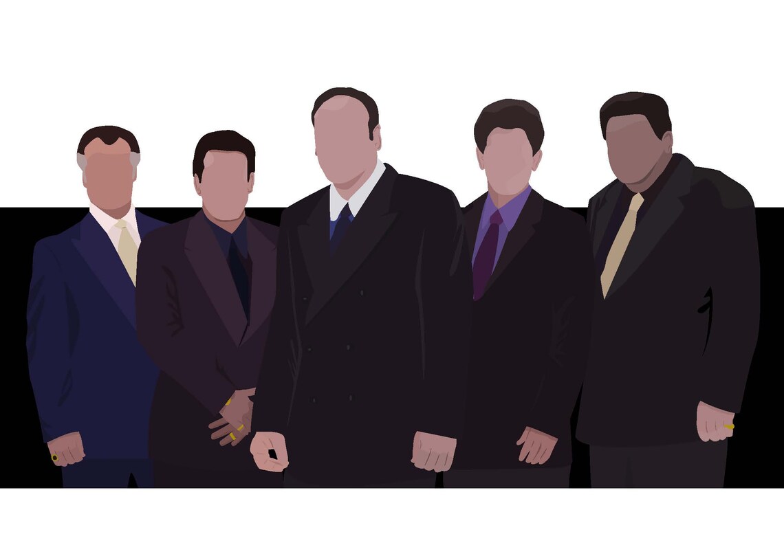 Sopranos Inspired Illustration, Tony Soprano Illustration, Sopranos ...