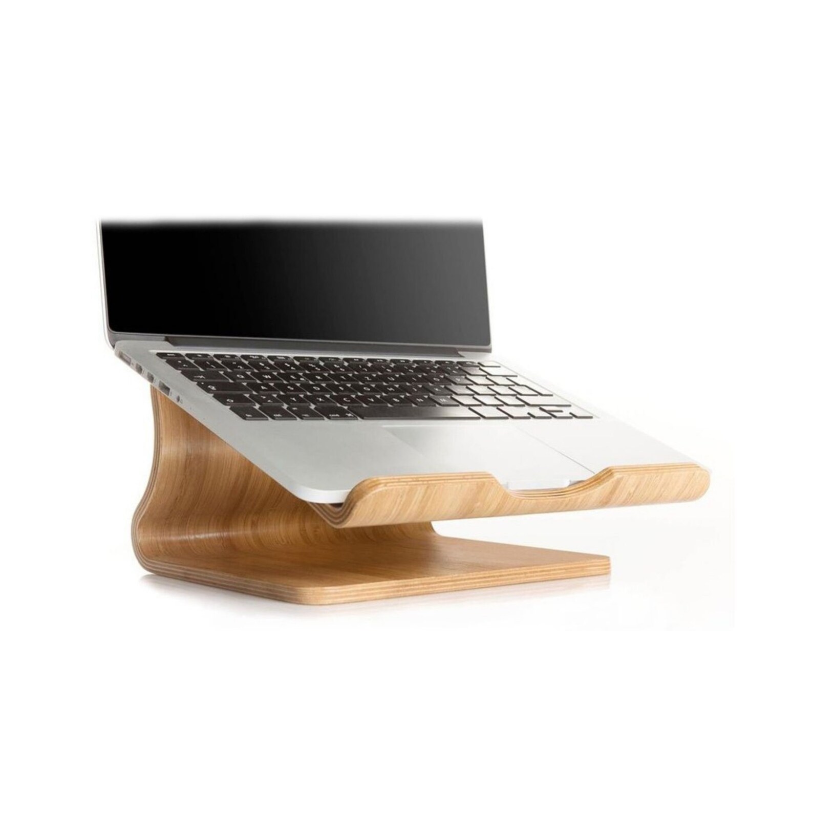 Elevated Laptop Stand Wood Laptop Riser Walnut Wooden Stand | Etsy