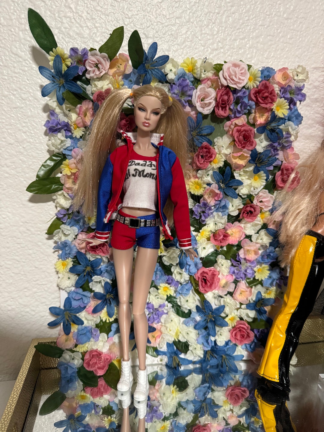 Margot Robbie Movie Inspired Doll Costume Harley Quinn Doll Collectible ...