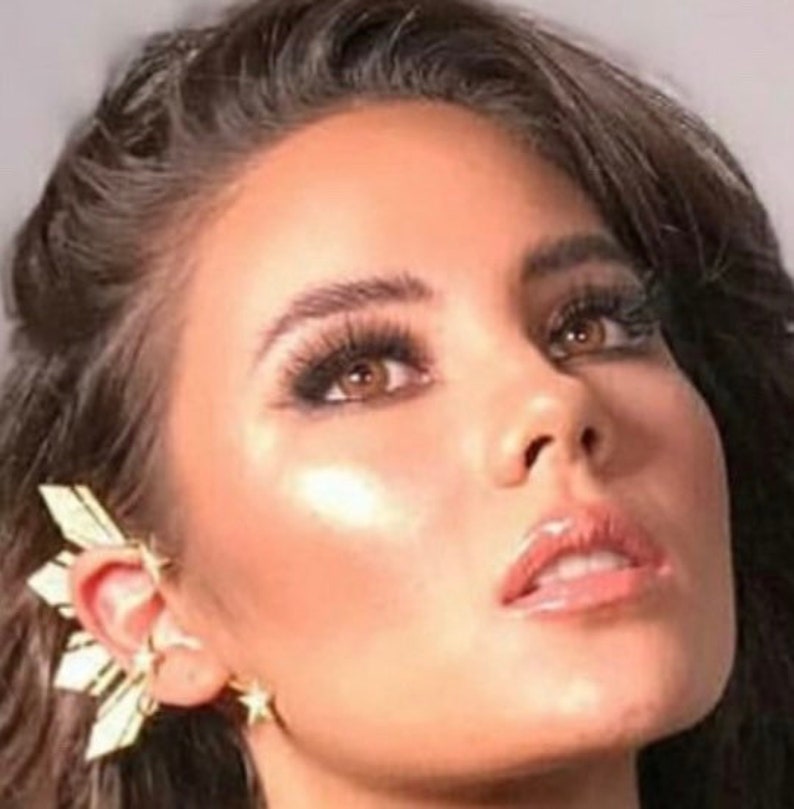 Celebrity Inspired Gold Plated Ear Cuff | Made Popular by Crowned 2018 ...