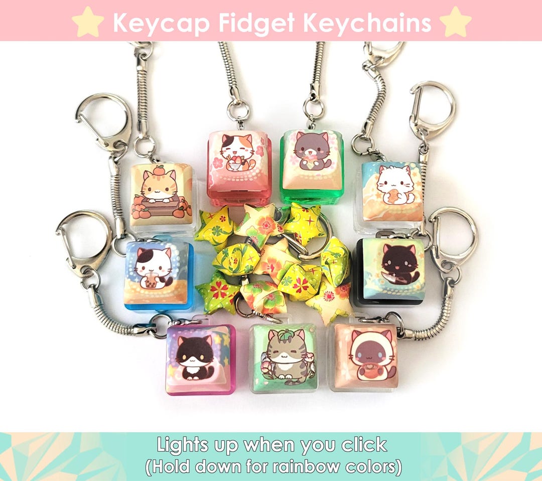 Kitty Keycap Fidgets - Etsy